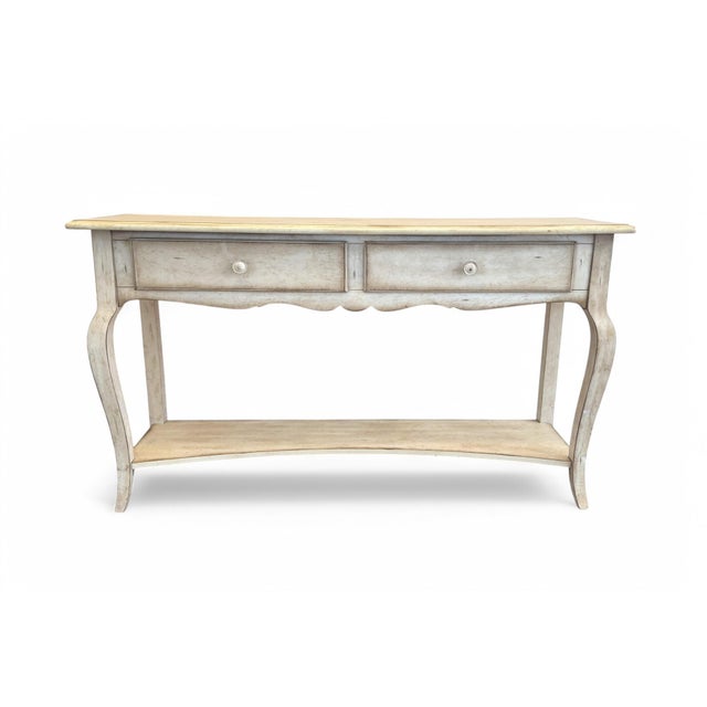 Vintage Ralph Lauren French Country Shabby Chic Console Table | Chairish