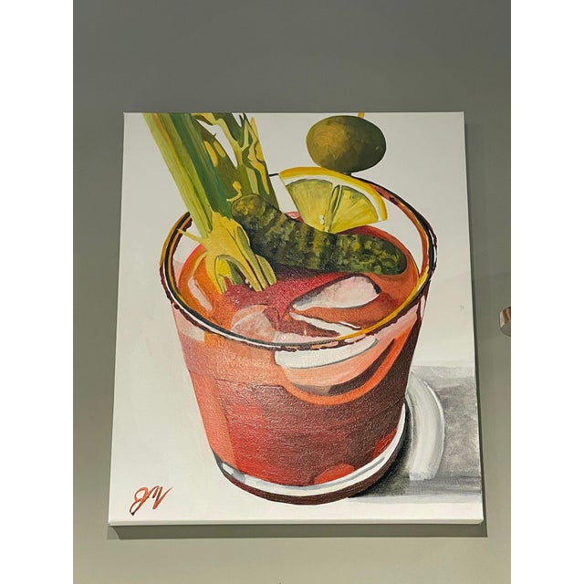 Bloody Mary Original Painting | Chairish
