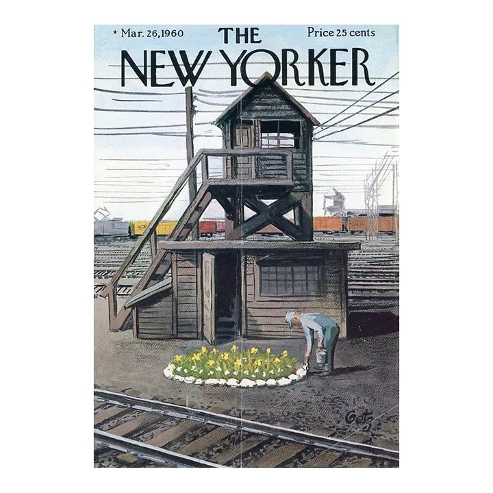1960, Vintage New Yorker Cover, March 26 (Arthur Getz), Original New ...