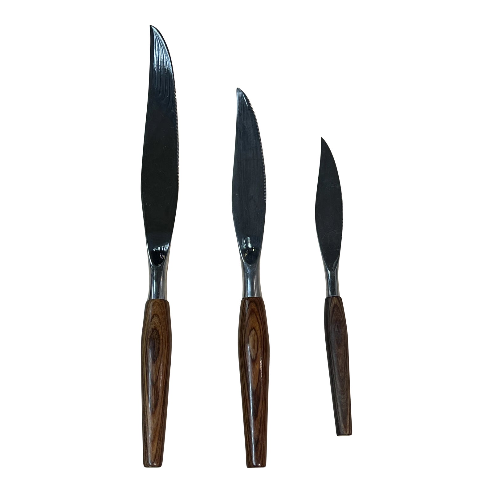 Mode Danish Rosewood and Stainless Steel Knives by Sheffield - Set of ...