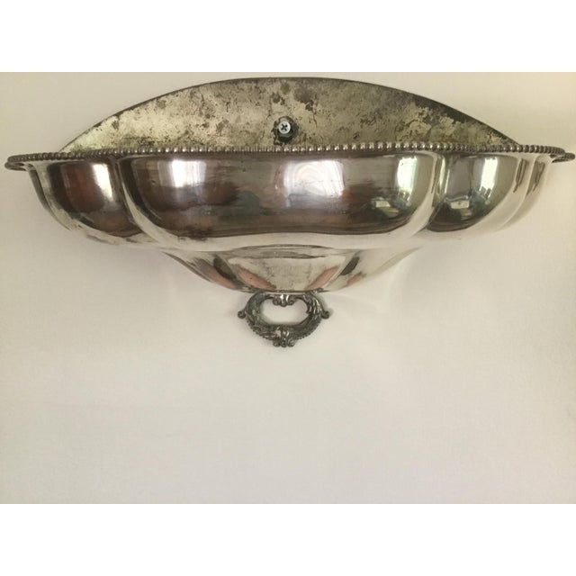 Pair of Vintage 1950s Silverplate Wall Planters | Chairish