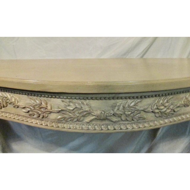 Bleached Louie XVI Style Bombay Console Table Circa 60s | Chairish