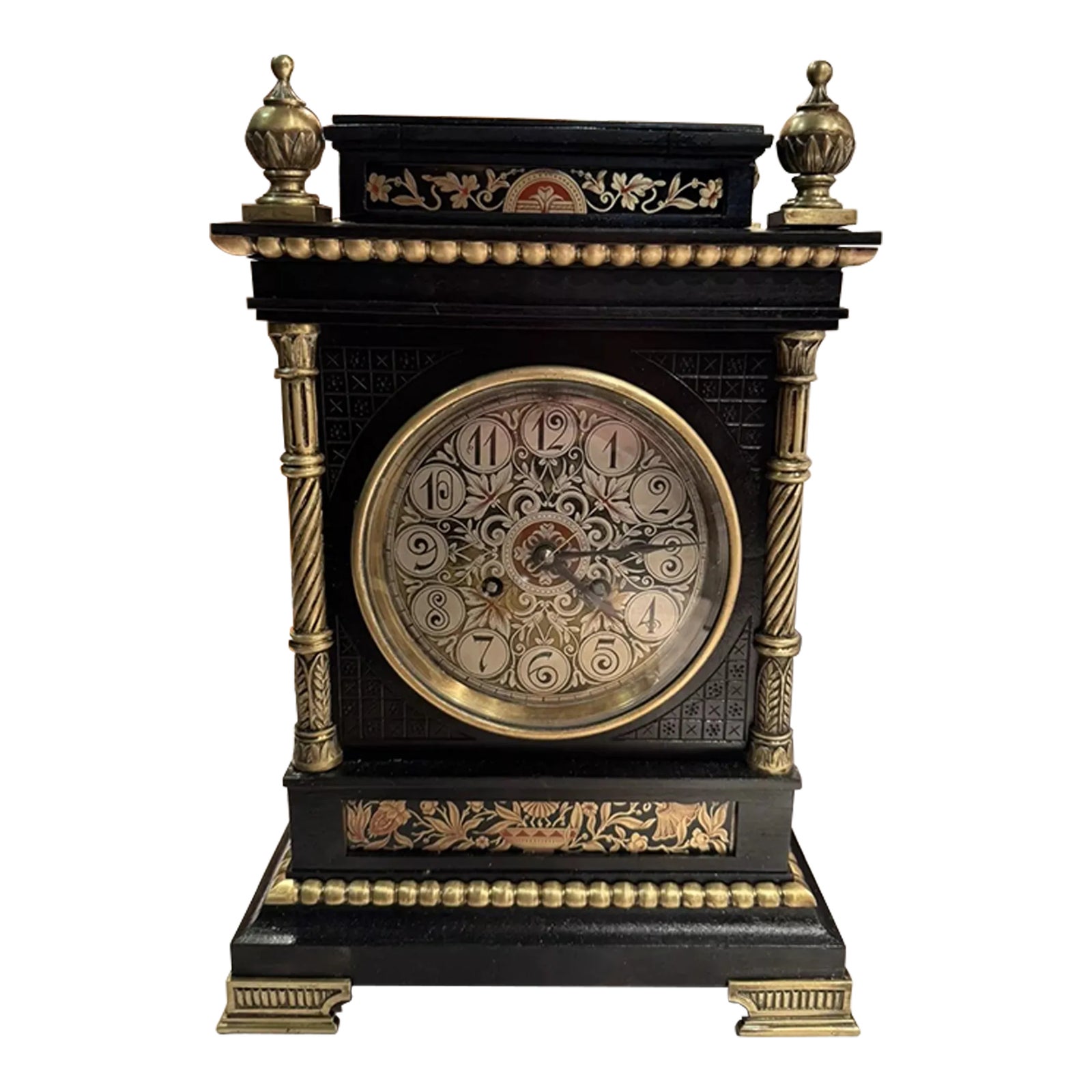 19th Century French Aesthetic Bracket Clock Attributed to Lewis Foreman ...