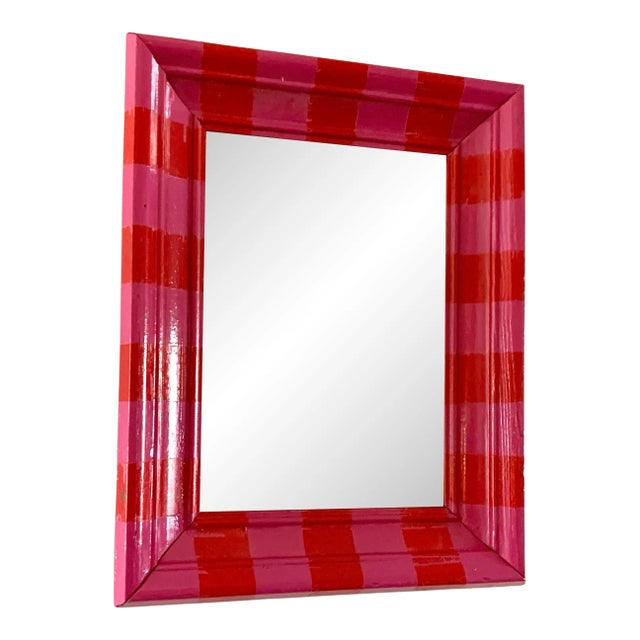 Small Striped Mirror | Chairish