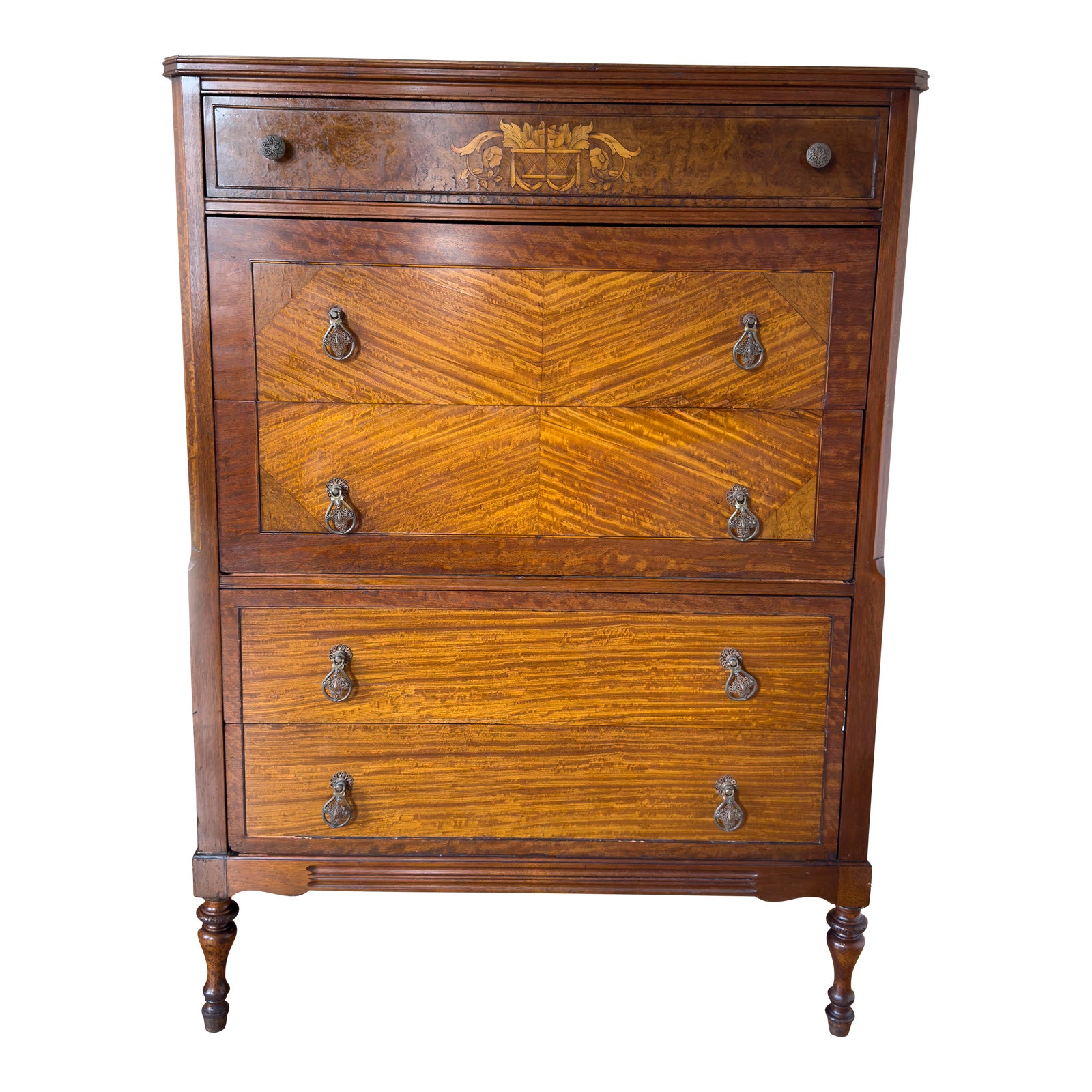 Late 19th Century American Federal / Sheraton Style Tall Chest of ...