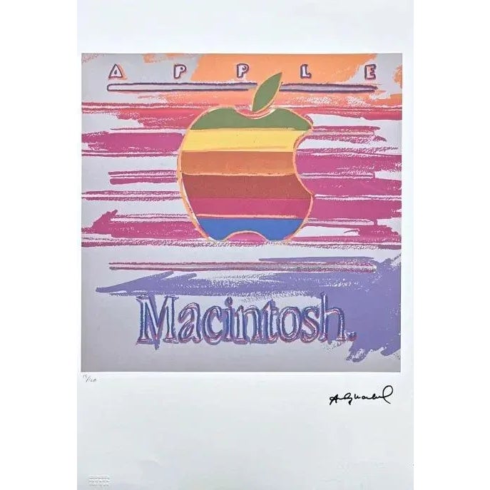 After Andy Warhol, Apple - Rainbow, 1980s, Lithograph | Chairish