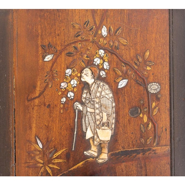 Aesthetic Movement Bamboo and Faux Lacquer Coal Scuttle | Chairish