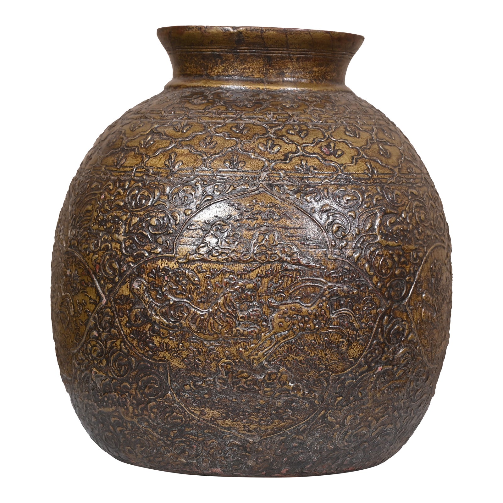 Vintage 1960s Wooden Water Storage Pot Himachal Pot Matka Water Pot ...