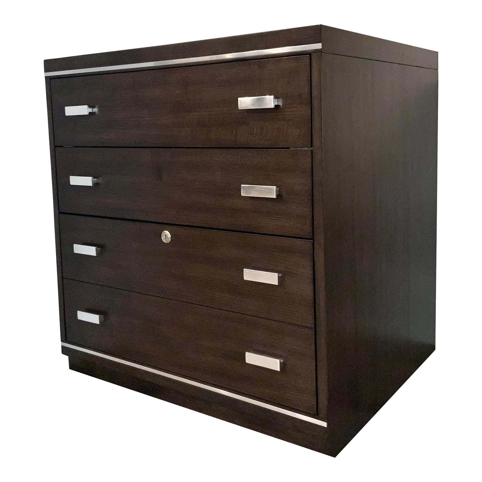 Modern Java Finished Wood Lateral File Cabinet | Chairish