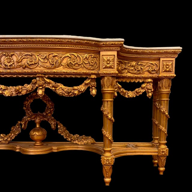 Louis XVI French Style Entry Console Table | Chairish