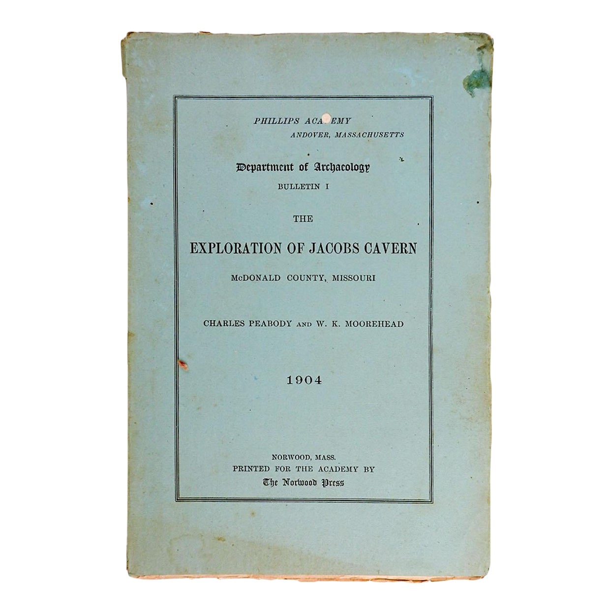1904 Exploration of Jacobs Cavern McDonald County Missouri Book | Chairish