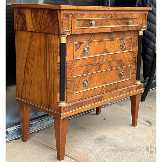 1950s Italian Neo-Classical Style Walnut Chest / Commode / Side Table ...