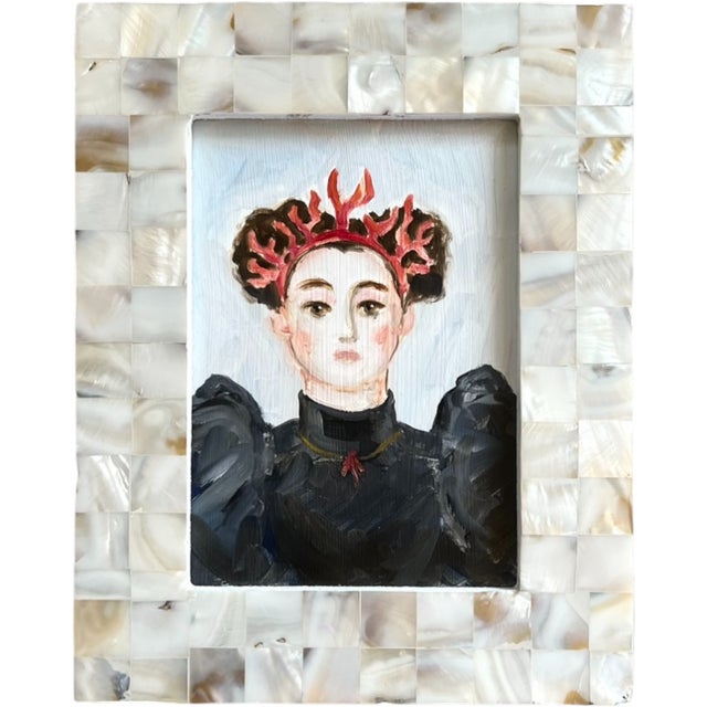 Colorful Portrait of a Lady With a Coral Crown by Susannah Carson ...