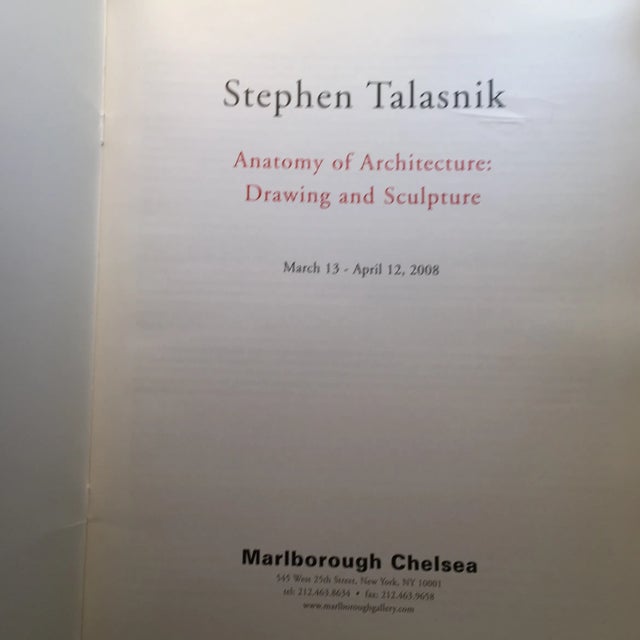'Stephen Talasnik Marlborough Chelsea' Book | Chairish