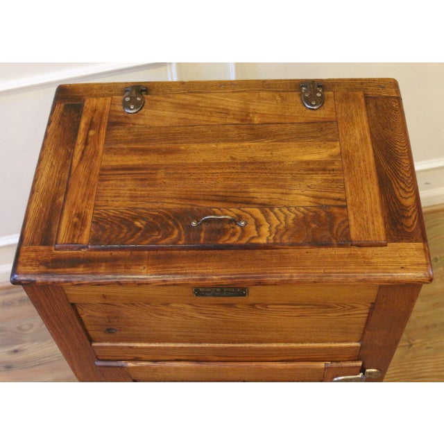 1900s Antique Oak Ice Box | Chairish
