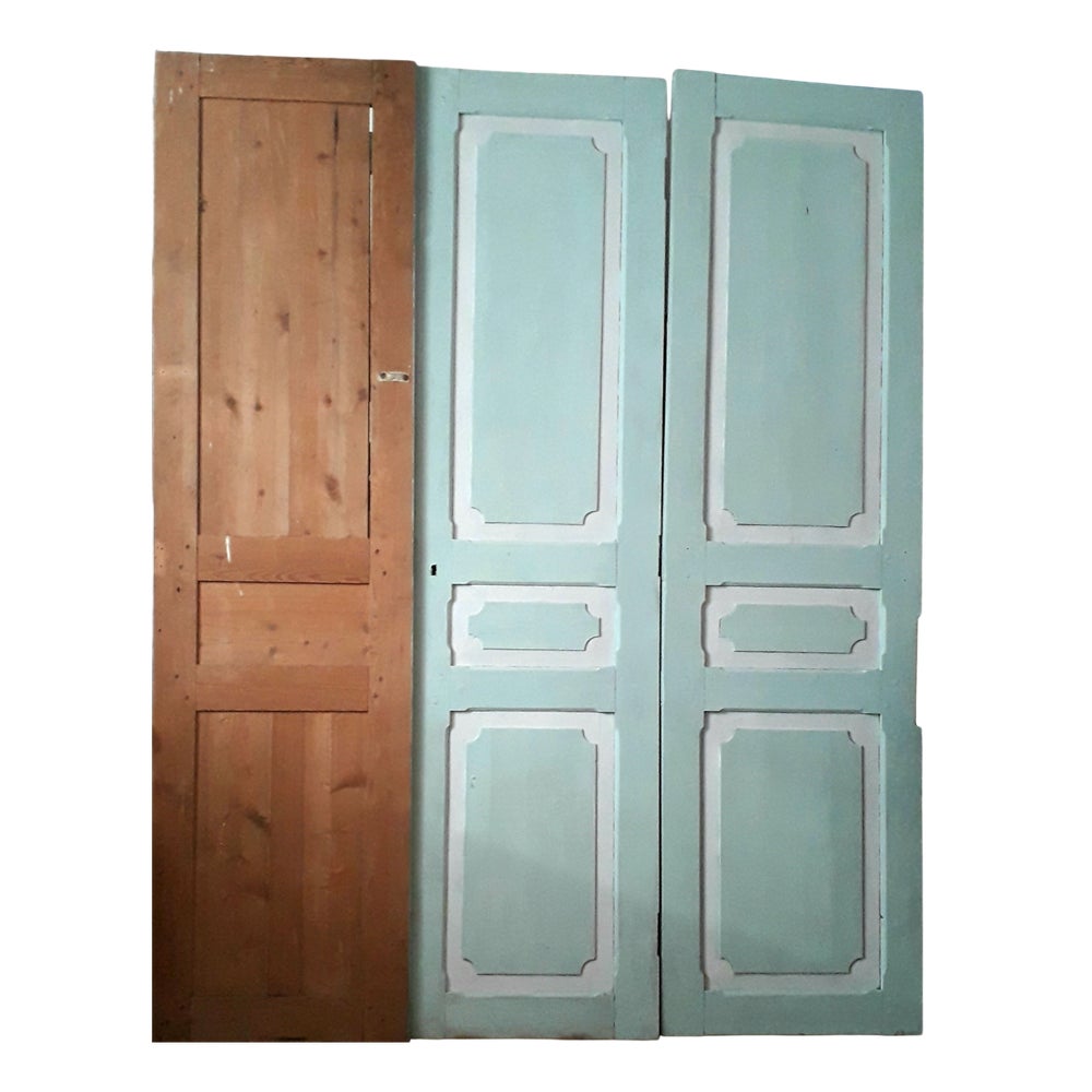 Painted Wooden Panels, Set of 3 | Chairish
