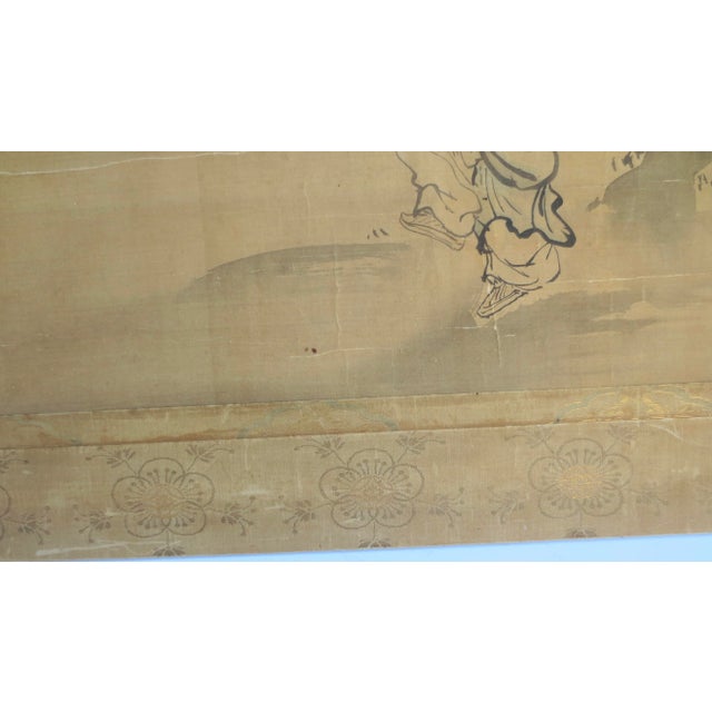 18th Century Japanese Zen Ink Painting | Chairish