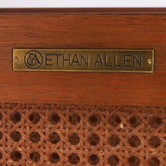 Ethan Allen Pair of British Colonial Style Three Tiered Stands or ...