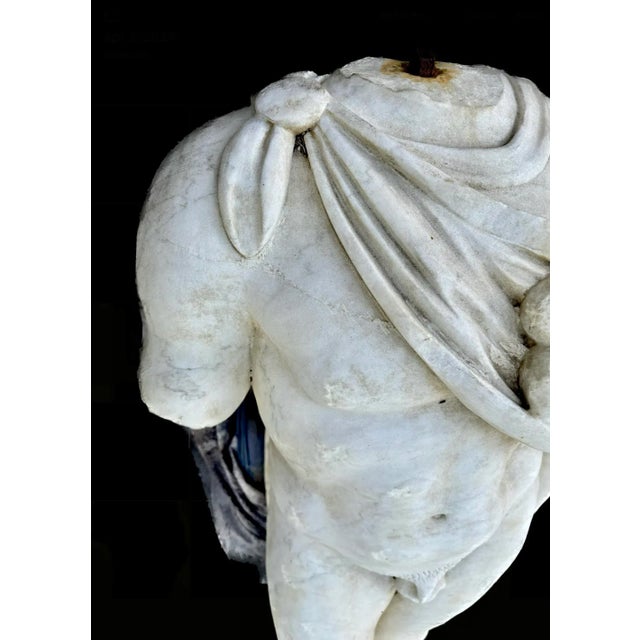 Larger Then Lifesize Marble Sculpture of Roman Male Torso | Chairish