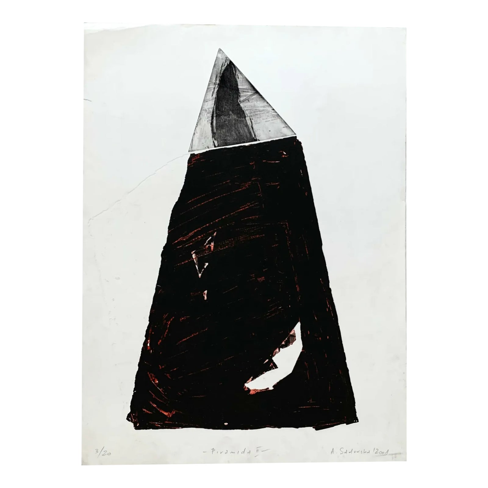 Anna Sadowska, Pyramid II, Print on Paper, 2001 | Chairish