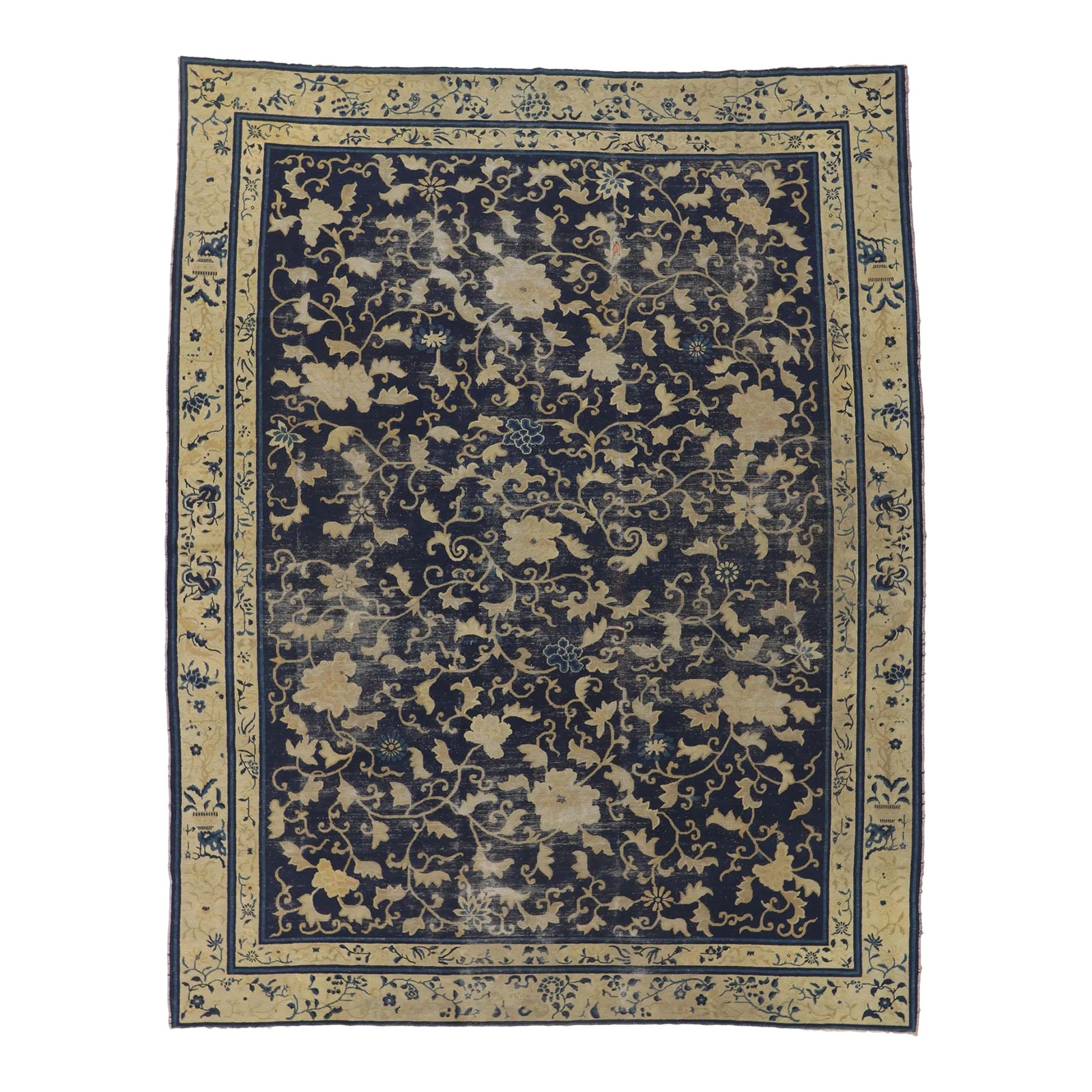 Early 20th Century Antique Chinese Peking Rug, 08'08 X 11'00 | Chairish