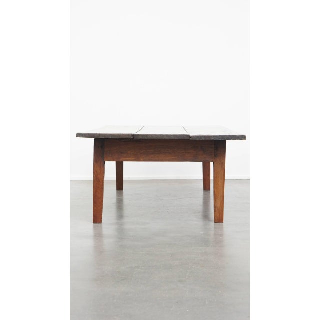 Large Coffee Table in Chestnut Wood | Chairish