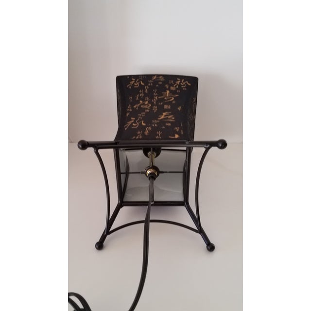 Vintage May Sheng Japanese Decorative Four Footed Table Lamp | Chairish