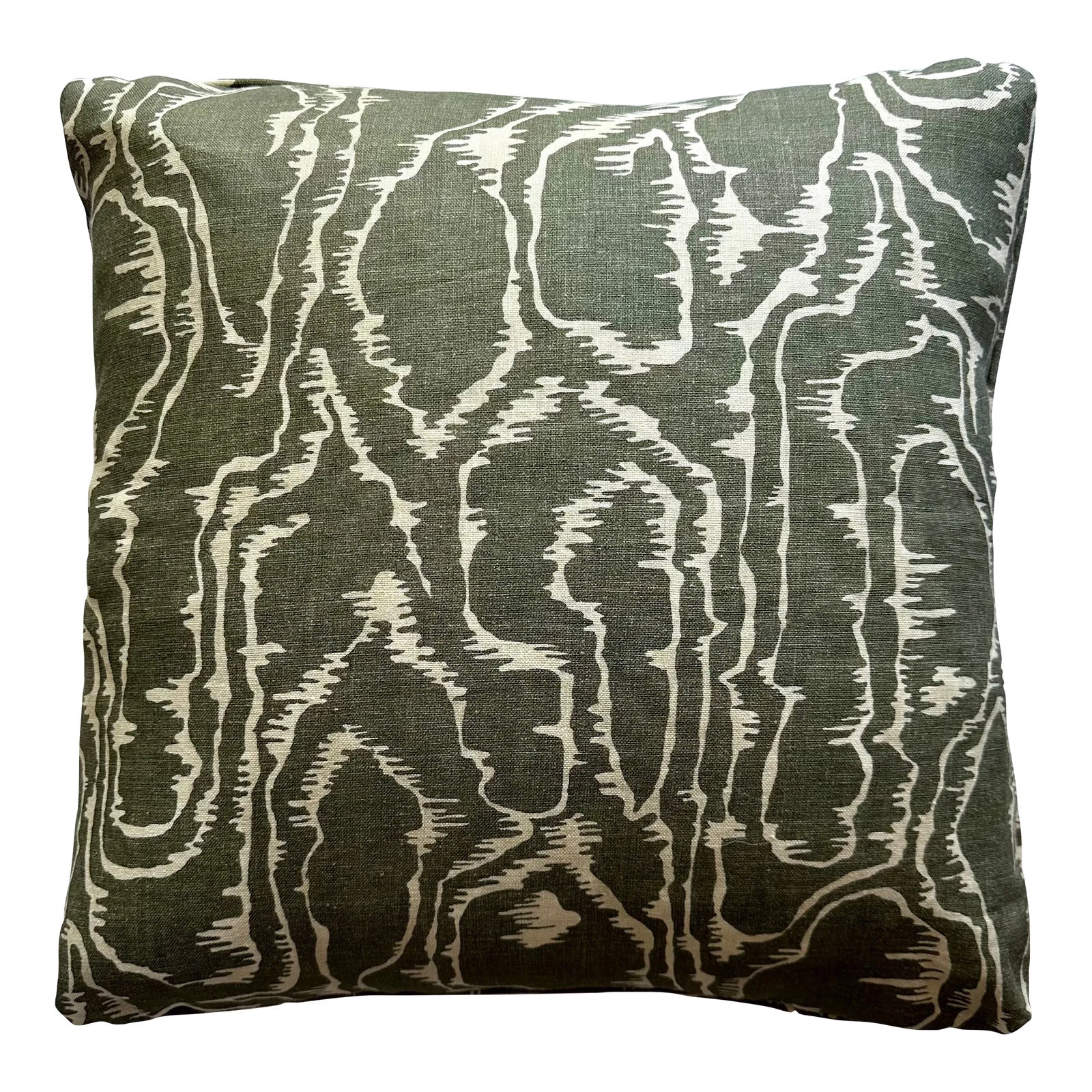 Leah O'Connell Textiles Tilda in Loden Pillow, 20"x20" | Chairish