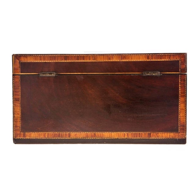 George III Inlaid Tea Caddy | Chairish