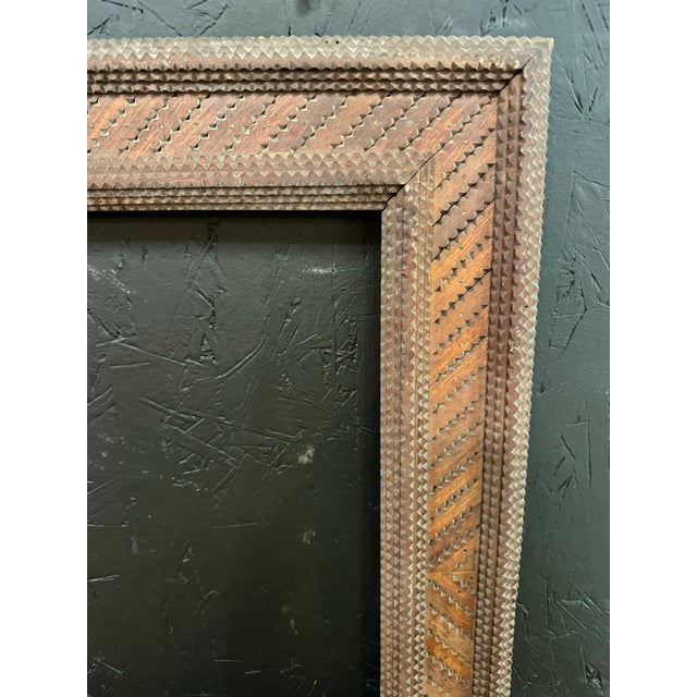 1920’s Tramp Art Picture Frame | Chairish