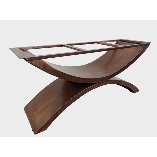 Antique Bronze Arch Dining Table Base for Wood or Stone Handmade by ...