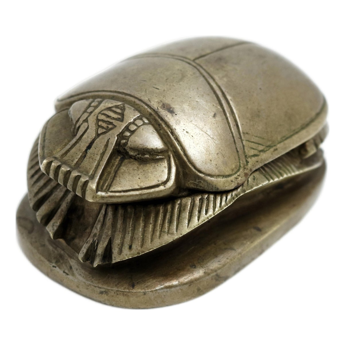 Vintage Brass Scarab Trinket Box | Chairish