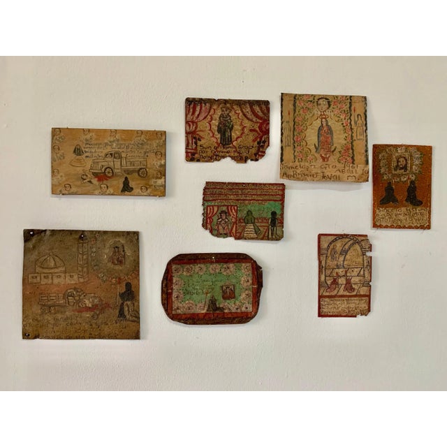 Collection of Mexican Prayer Plaques "Retablos Ex-Votos" from 1950s and ...