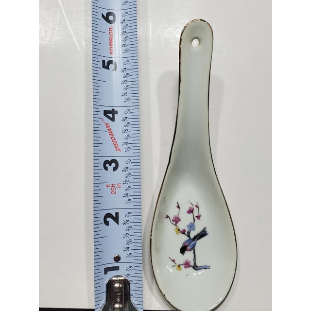 Vintage Porcelain Rice Spoons- Set of 4 | Chairish