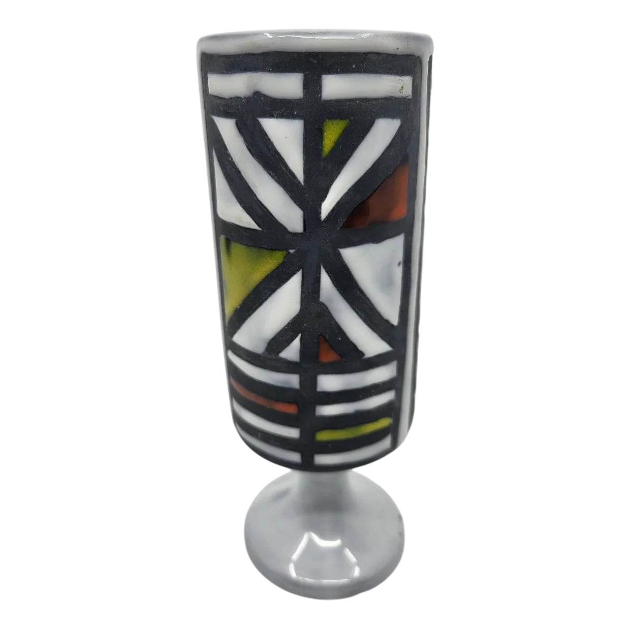 French Mazagran Ceramic Geometric Decoration by Roger Capron, 1950s ...