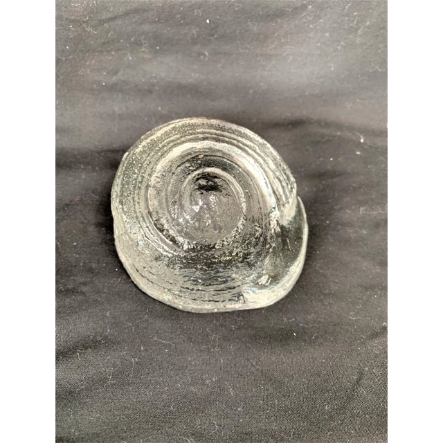 Vintage Glass Shell Paperweight | Chairish