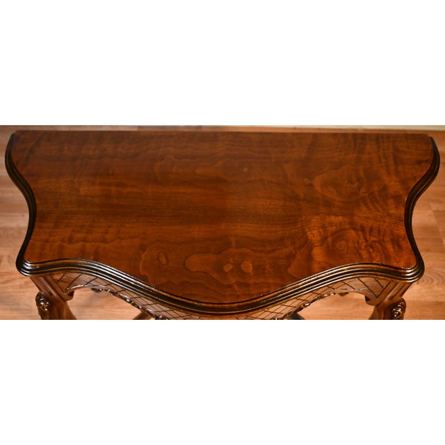 1930s John Wanamaker Ny French Carved Walnut Console Table | Chairish