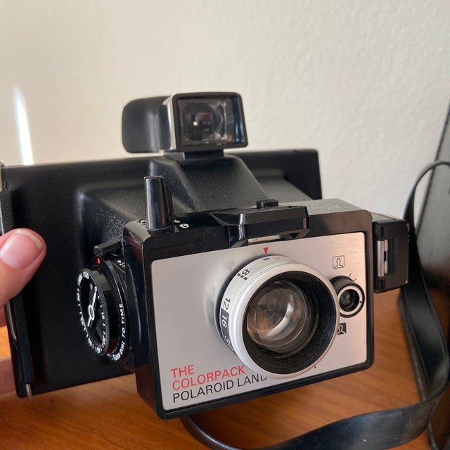 Vintage 1970s Polaroid Colorpack Land Camera With Case | Chairish