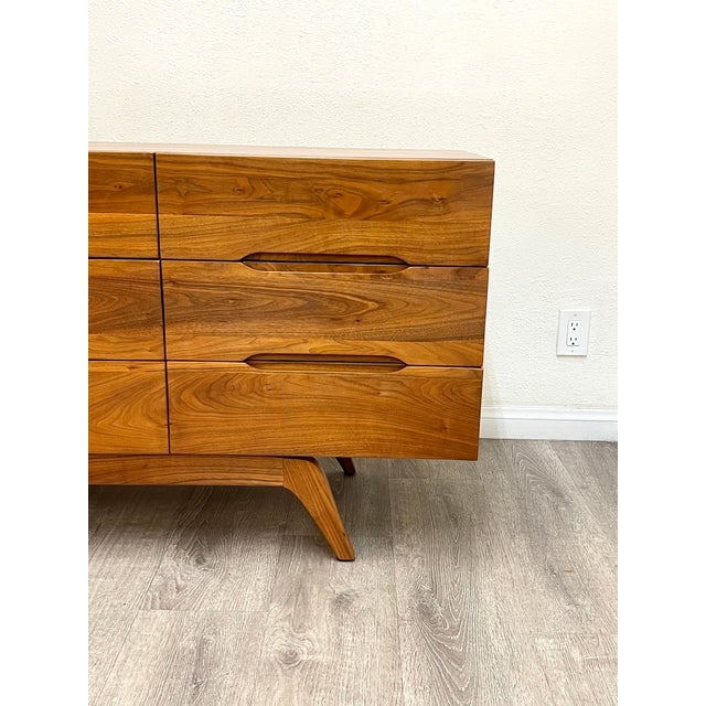Mid Century Modern Walnut Dresser | Chairish