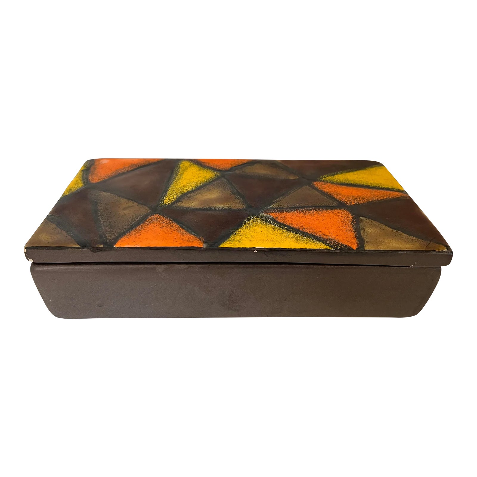 Vintage Bitossi Aldo Londi Box With Lid Vetrata Pattern, Made in Italy ...