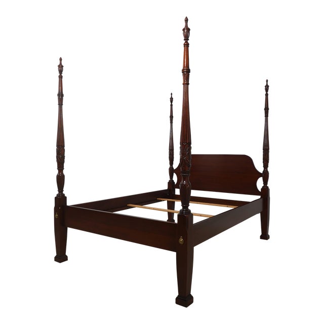 Lexington Queen Size Cherry Rice Bed Chairish