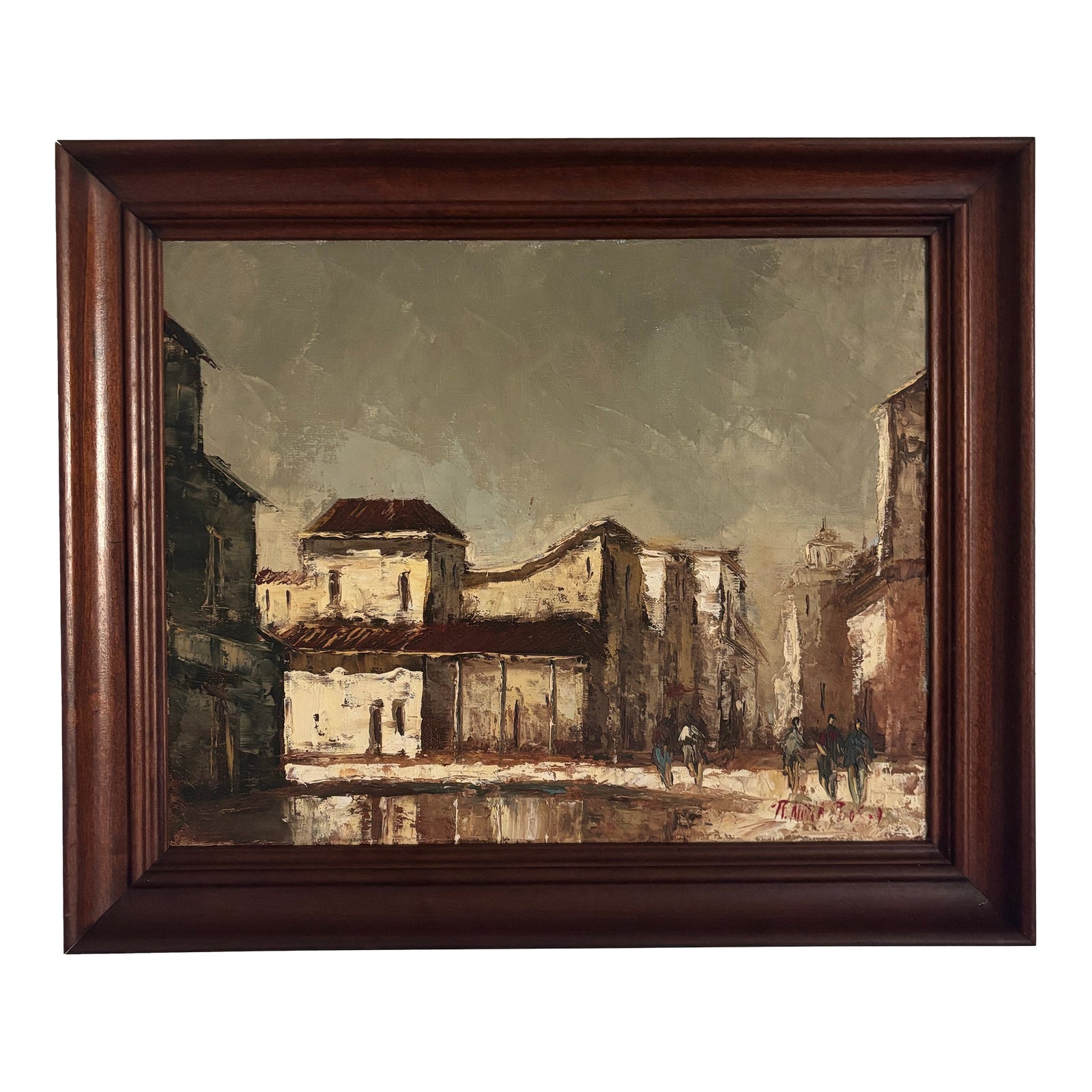 Vintage Original Oil Painting by José Alberto Mora, Venezuela, 1970s ...