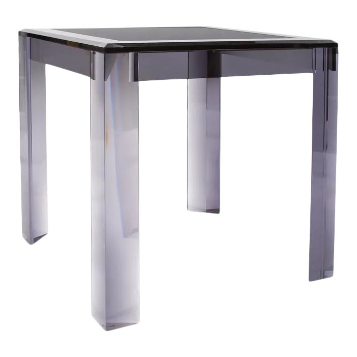 Contemporary Kenneth Ludwig Chicago Harmon Acrylic Card Table | Chairish
