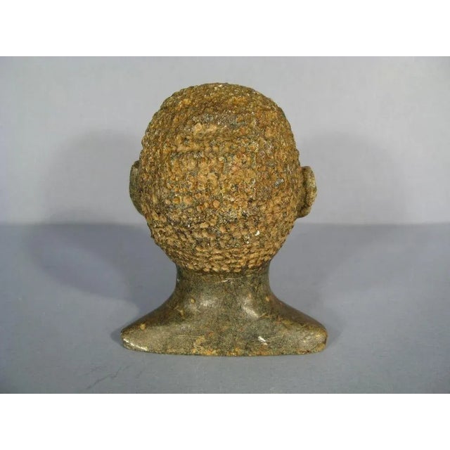 20th-Century African Head Plaster Sculpture | Chairish
