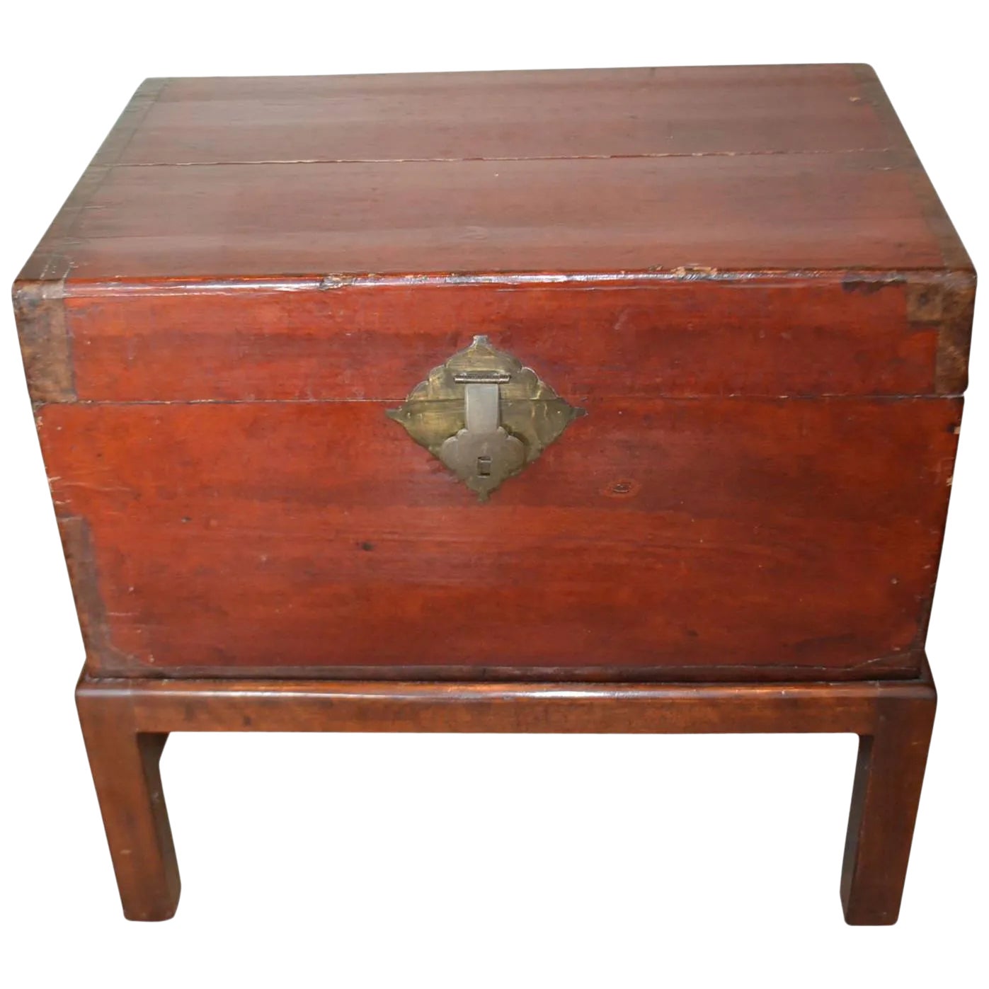 19th Century, Chinese Chest on Stand | Chairish