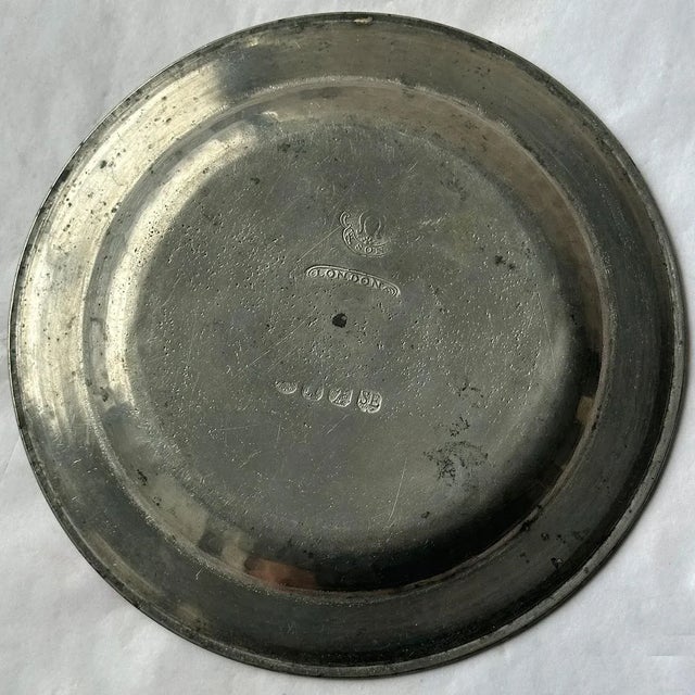 18th Century English Export Georgian John Fasson & Son Pewter Plate ...