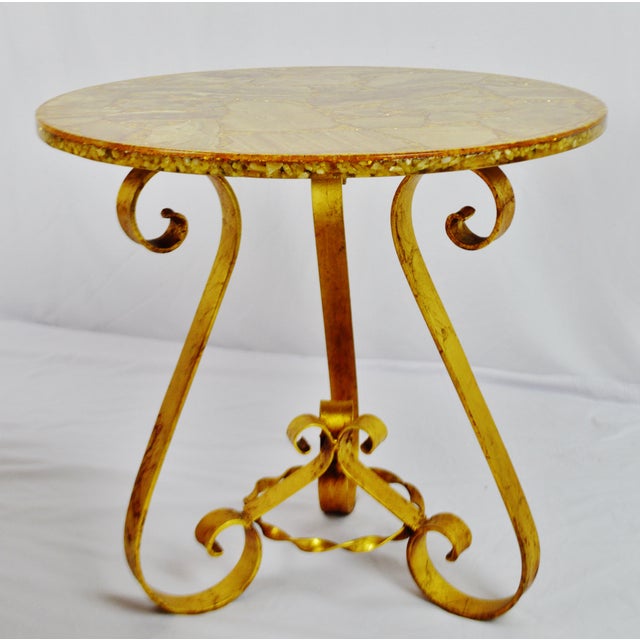 Vintage Enzo Missoni Stone & Gold Leaf Coffee & End Tables - Set of 3 ...