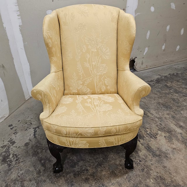 Pair of Colonial Williamsburg Wingback Chairs by Stickley | Chairish