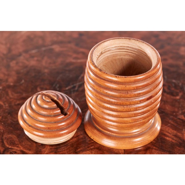 Antique Treen Money Box | Chairish