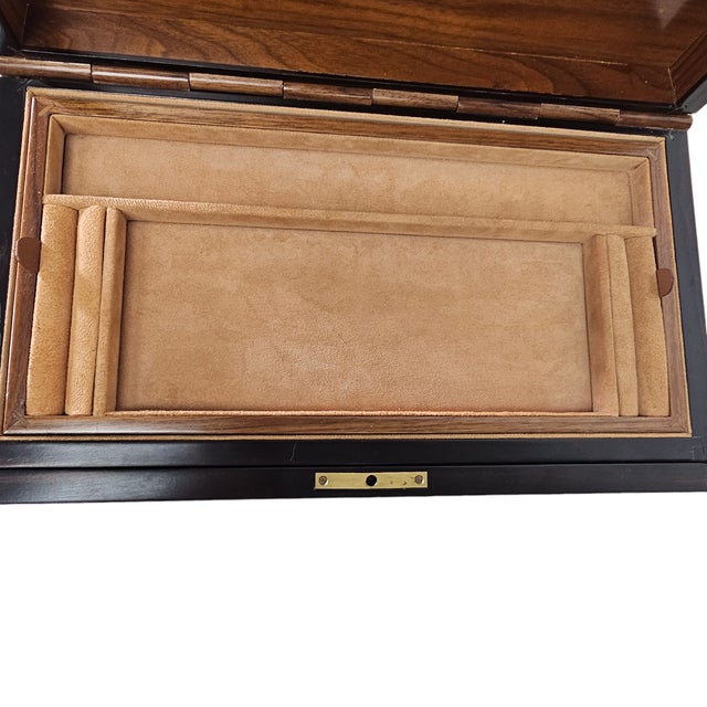 Large Gucci Burl Wood Hinged Jewelry Box | Chairish